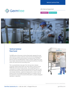 Germfree Vertical Laminar Flow Workstation Brochure - Germfree