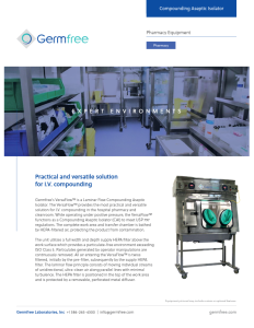 Versaflow Containment Aseptic Isolator Brochure - Germfree